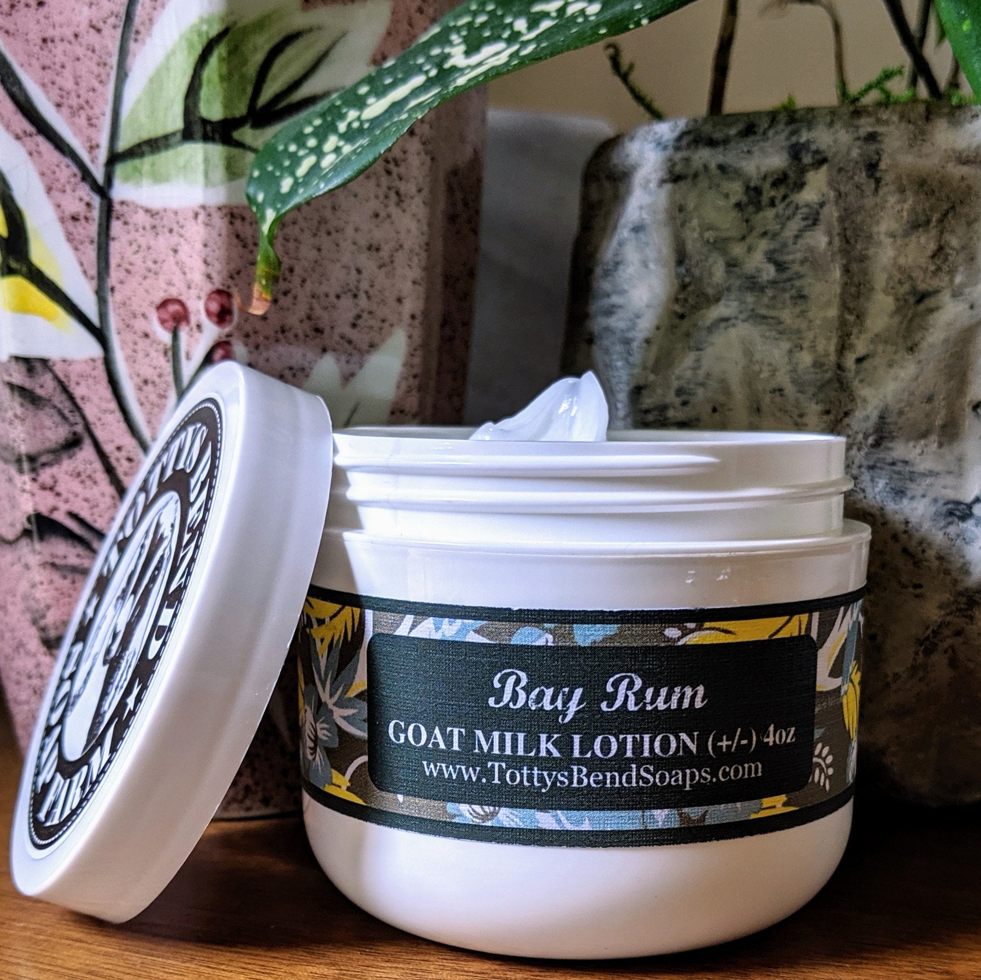 Bay Rum Goat Milk Lotion | Tottys Bend Soap Farm